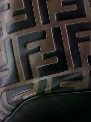 Fendi Mon Tresor Zucca Embossed Leather Mini Bucket Bag