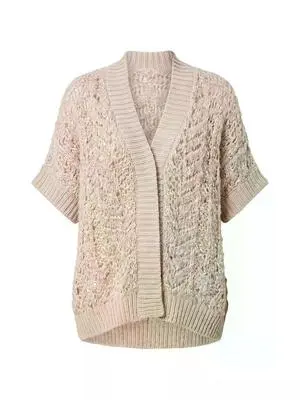 Peserico Sequin-embellished Herringbone Cape