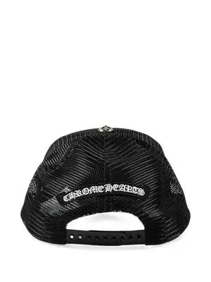 Chrome Hearts Logo-patch Mesh-panel Trucker Hat - Black