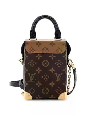 LOUIS VUITTON Camera Box Nm Handbag Studded Reverse Monogram Canvas Crossbody Bag