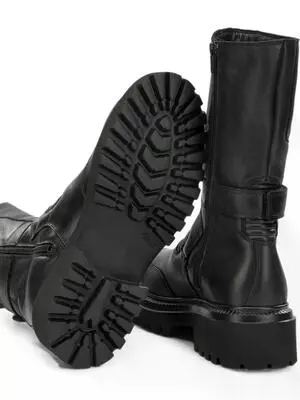 SUMMERY COPENHAGEN Buckle-strap Panelled Boots