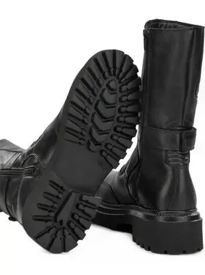SUMMERY COPENHAGEN Buckle-strap Panelled Boots