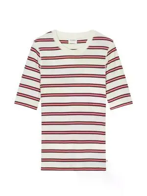 Closed Striped Short-sleeve T-shirt - White