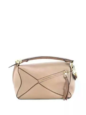 Loewe Puzzle Bag Leather Small Satchel - Brown