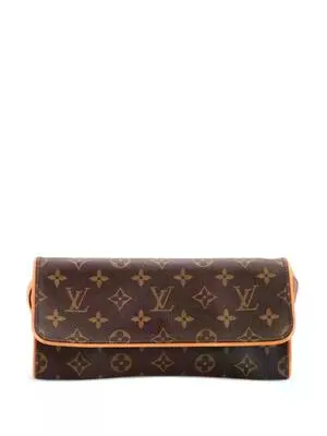 LOUIS VUITTON Twin Handbag Monogram Canvas Gm Crossbody Bag