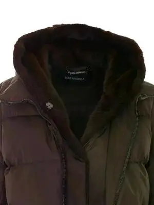 LOU ANDREA Fur-trimmed Hooded Puffer Jacket