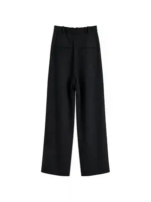 SOSHIOTSUKI Eight Tuck Pleated Wool Trousers