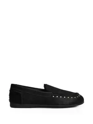 Ash Jasper Stud-embellished Loafers - Black