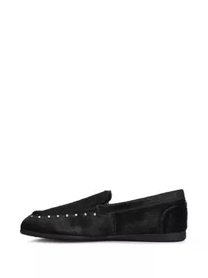 Ash Jasper Stud-embellished Loafers - Black