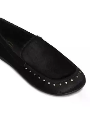 Ash Jasper Stud-embellished Loafers - Black