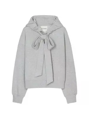 Closed Bow-tie Hoodie - Grey