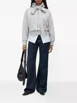 Closed Bow-tie Hoodie - Grey