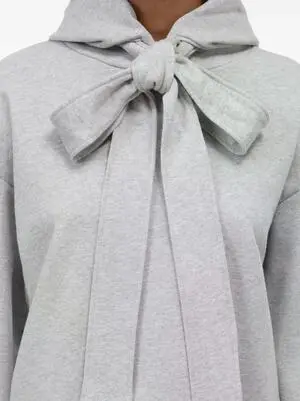 Closed Bow-tie Hoodie - Grey