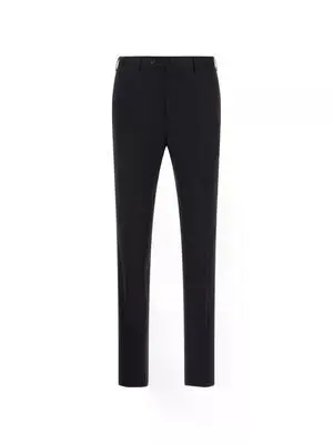 Incotex Flat-front Pressed-crease Trousers - Blue