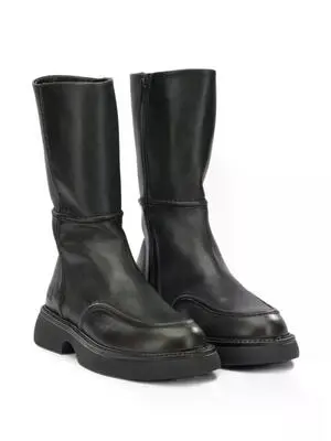 SUMMERY COPENHAGEN Leather Biker Boots