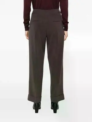 Liu Jo Pressed-crease Turn-up Trousers