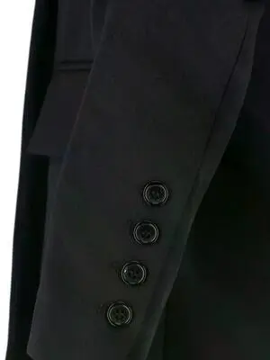 THE FRANKIE SHOP Doyer Cinched Double-breasted Blazer - Black
