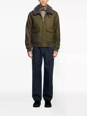 Sandro Wool Jacket With Removable Collar