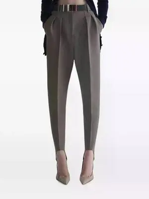 MUGLER Taupe Carrot Pants