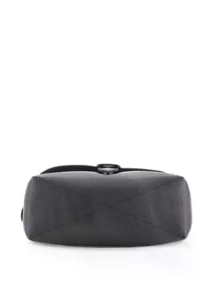 LOUIS VUITTON Saumur Messenger Bag Monogram Eclipse And Leather Crossbody Bag