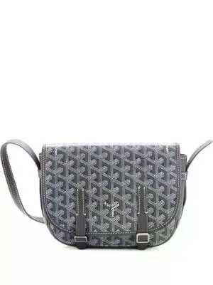 Goyard Belvedere Messenger Bag Coated Canvas Pm Crossbody Bag - Grey
