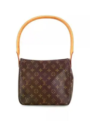 LOUIS VUITTON Looping Handbag Monogram Canvas Mm Satchel