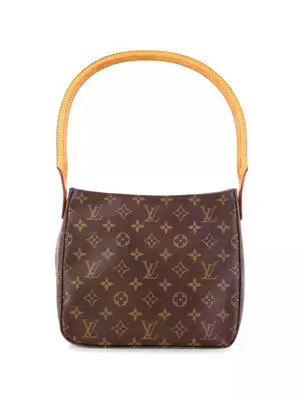 LOUIS VUITTON Looping Handbag Monogram Canvas Mm Satchel