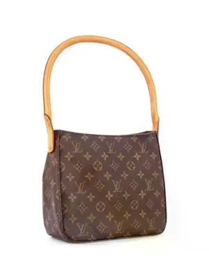 LOUIS VUITTON Looping Handbag Monogram Canvas Mm Satchel