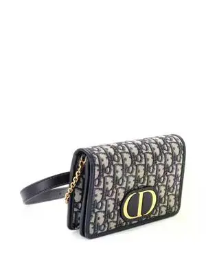 Dior 30 Montaigne 2-in-1 Pouch Oblique Canvas Crossbody Bag