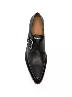 EGONLAB Buckle-fastening Leather Derby Shoes