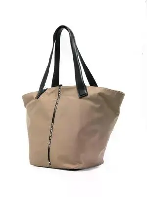 ALEXANDER SMITH Large Lauren Logo-tape Leather Tote Bag