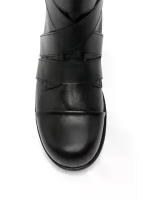 EGONLAB Buckled Leather Boots