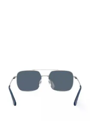 Burberry Check-engraved Pilot-frame Sunglasses