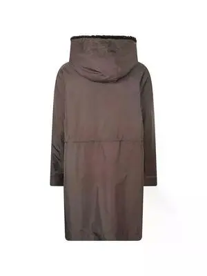 YVES SALOMON Reversible Hooded Shearling Jacket