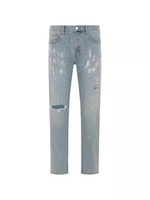 PURPLE BRAND Painted Distressed Jeans - Blue