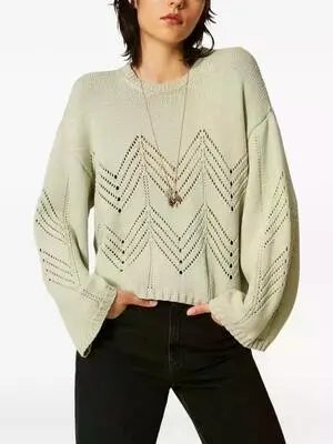 TWINSET Wool-blend Jumper With Chevron Pattern