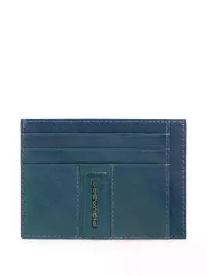 PIQUADRO Victor Logo-plaque Cardholder - Blue