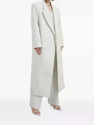 THE FRANKIE SHOP Jane Double-breasted Coat | | Hn - White