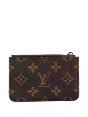 LOUIS VUITTON Romy Monogram Canvas Card Holder - Brown