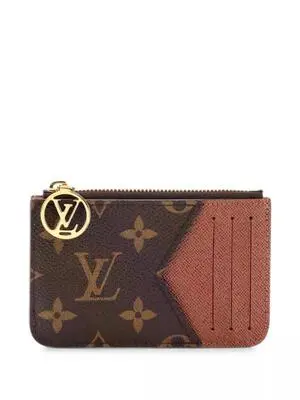 LOUIS VUITTON Romy Monogram Canvas Card Holder - Brown