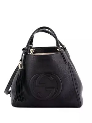 Gucci Soho Convertible Leather Small Shoulder Bag - Black