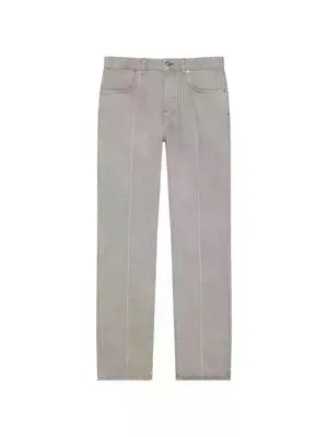Givenchy Straight Fit Jeans With Folded Effect - Grey
