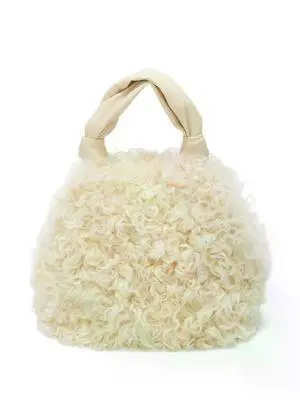 JIL SANDER Small Goji Square Clutch Bag - White