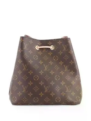 LOUIS VUITTON Neonoe Handbag Monogram Canvas With Leather Mm Bucket Bag