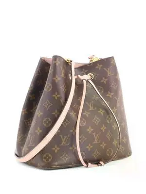 LOUIS VUITTON Neonoe Handbag Monogram Canvas With Leather Mm Bucket Bag