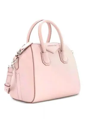 Givenchy Antigona Bag Leather Mini Crossbody Bag - Pink