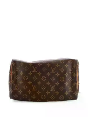 LOUIS VUITTON Speedy Handbag Monogram Canvas 30 Satchel