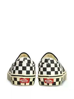 VANS Classic Checkerboard Slip-on Sneakers - Black