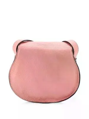 Chloé Marcie Leather Small Crossbody Bag - Pink