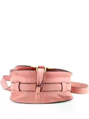 Chloé Marcie Leather Small Crossbody Bag - Pink